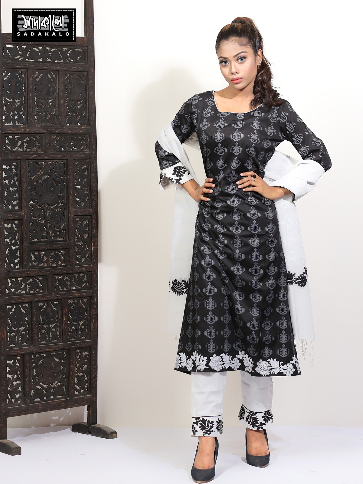 Premium Quality Media Block Design Baby Salwar Kameez – Sadakalo